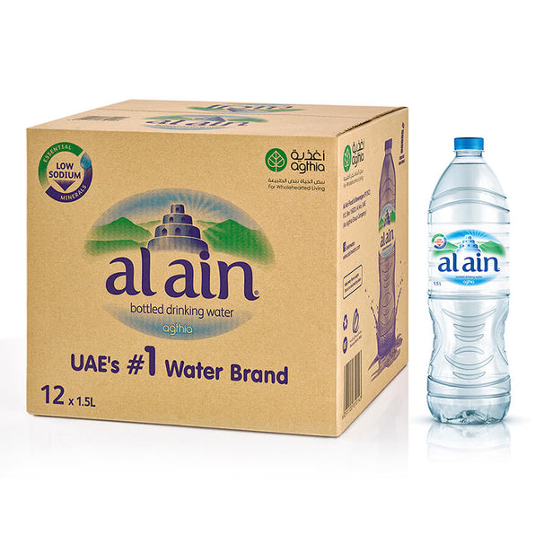 Al Ain Zero Bottled Drinking Water pH-Neutral Hydration 1.5L – Pack of 6 – Al Ain Water